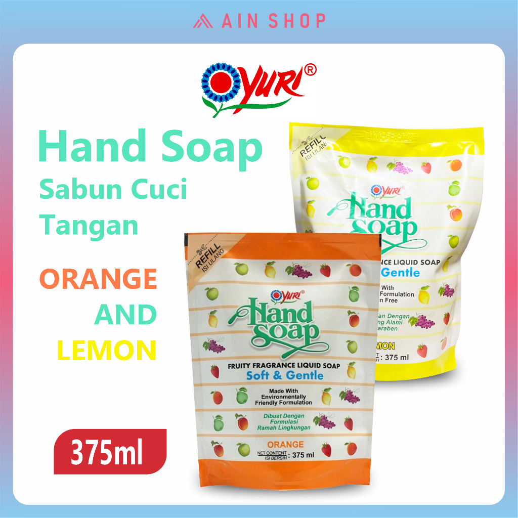 Jual YURI Handsoap sabun cuci tangan 375ml.hand wash | Shopee Indonesia
