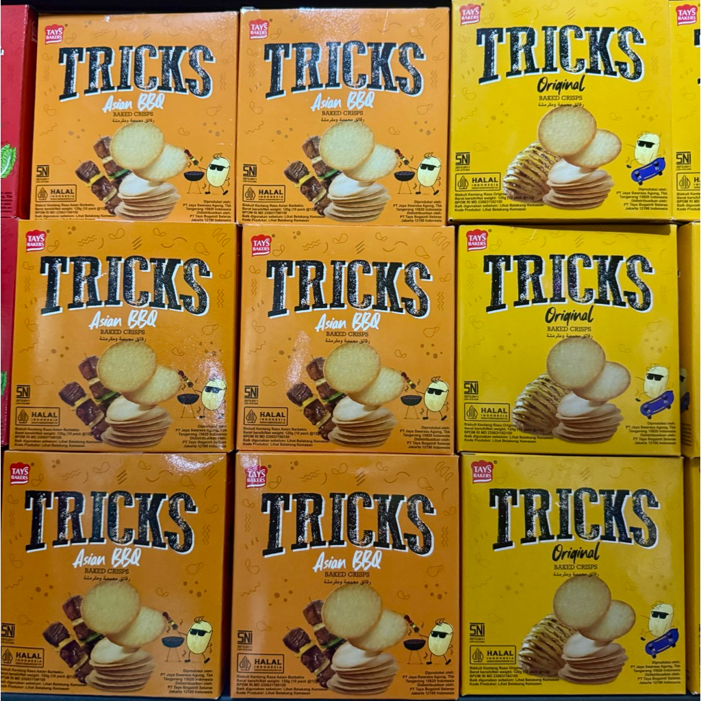 Jual TRICKS Biskuit kentang box 120gr ECER Per box | Shopee Indonesia