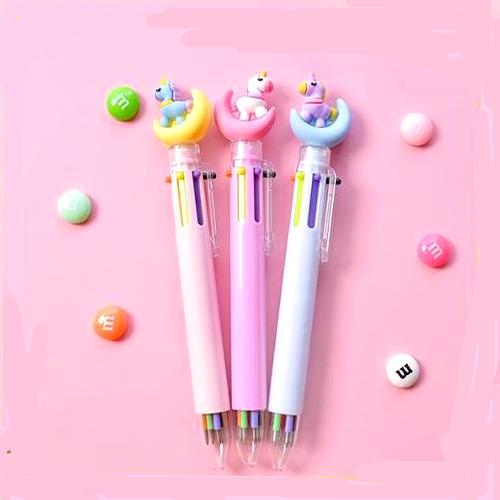 Jual Pena Karakter Mekanik 6 Warna Unicorn Full Moon Pulpen Karakter ...