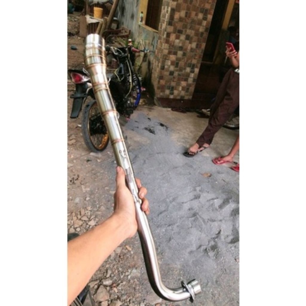 Jual leheran knalpot inlet 50mm pnp Supra karisma Vega Jupiter | Shopee ...