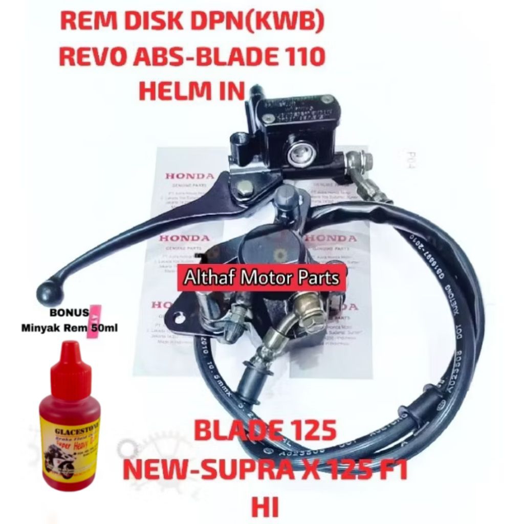 Jual REM DISK DEPAN HONDA ( KWB ) CAKRAM SET REVO ABSOLUTE BLADE LAMA ...