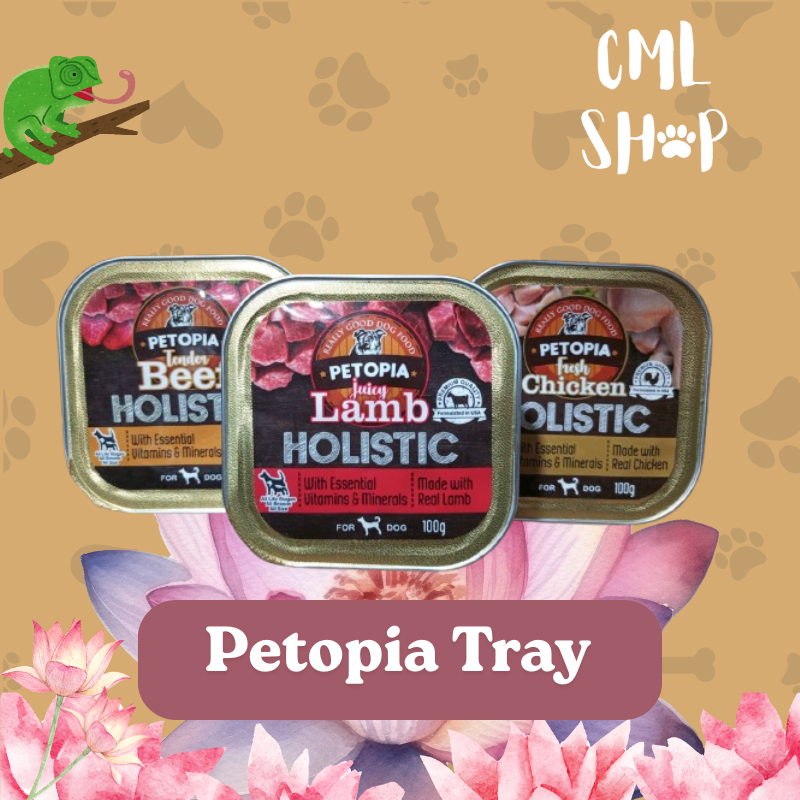 Jual Dogfood - Petopia Holistic Tray Beef 100gr - Wet Food for Dog All ...