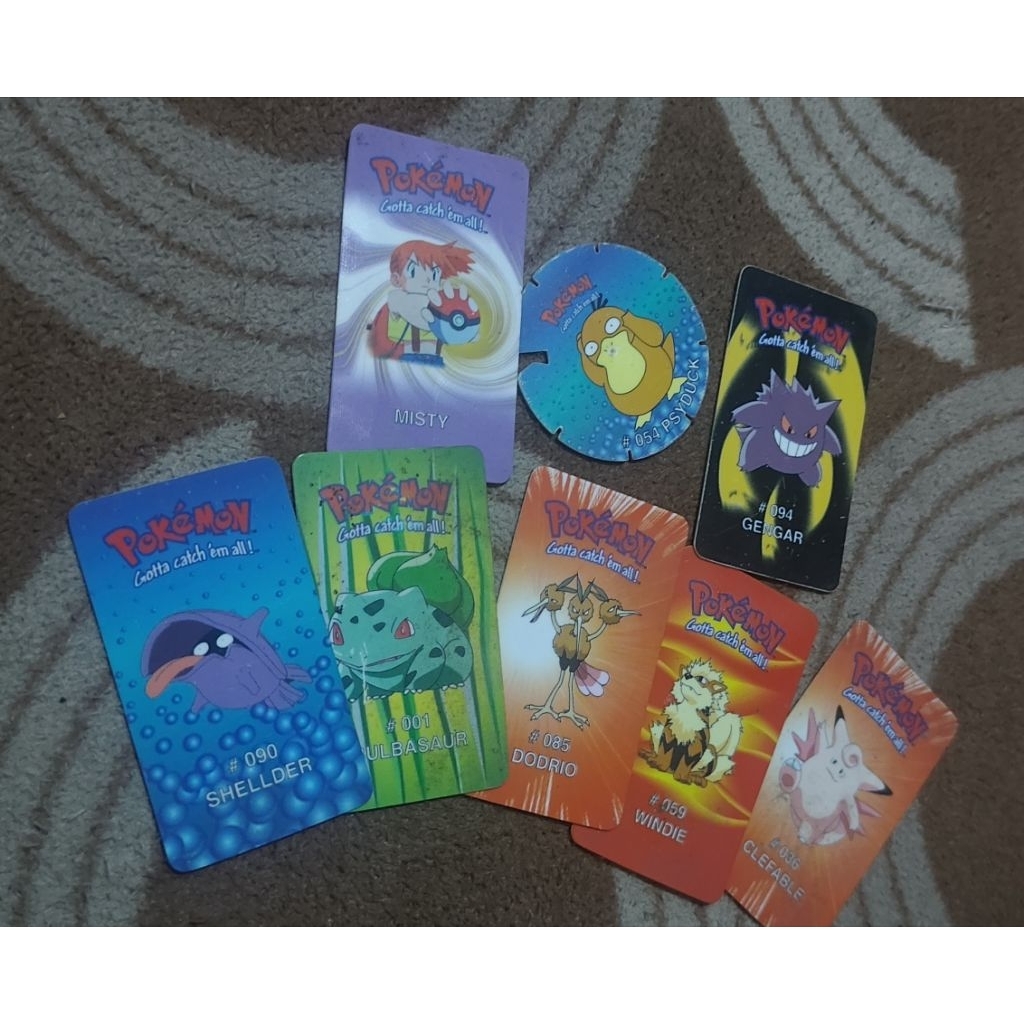 Jual Pokemon ID Card + Tazos Psyduck Koleksi Pribadi. semua Original ...