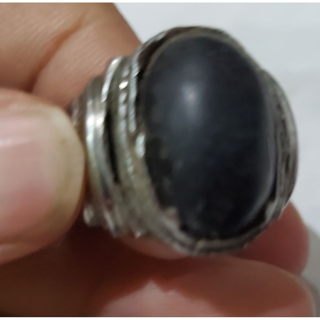 Jual 1 biji cincin batu hitam ring 9,5 temuan sungai | Shopee Indonesia