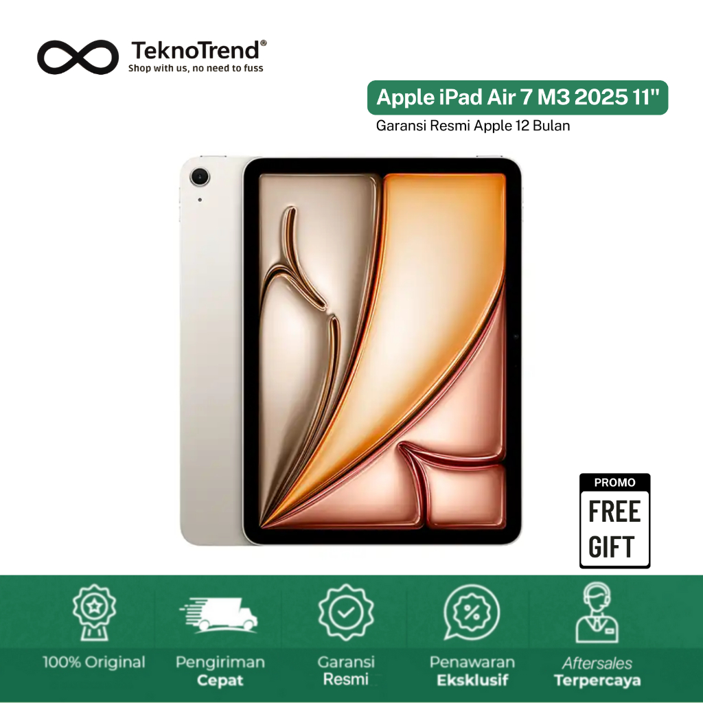 Jual Apple iPad Air 7 11" M3 128GB / 256GB WiFi Only | Shopee Indonesia