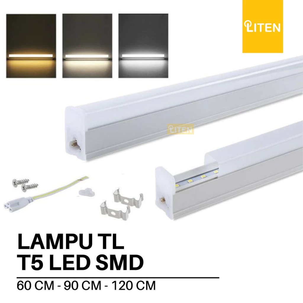 Jual (COD) Lampu TL T5 LED Batten Lampu Tube LED 20 watt 120 cm 15w 10w ...