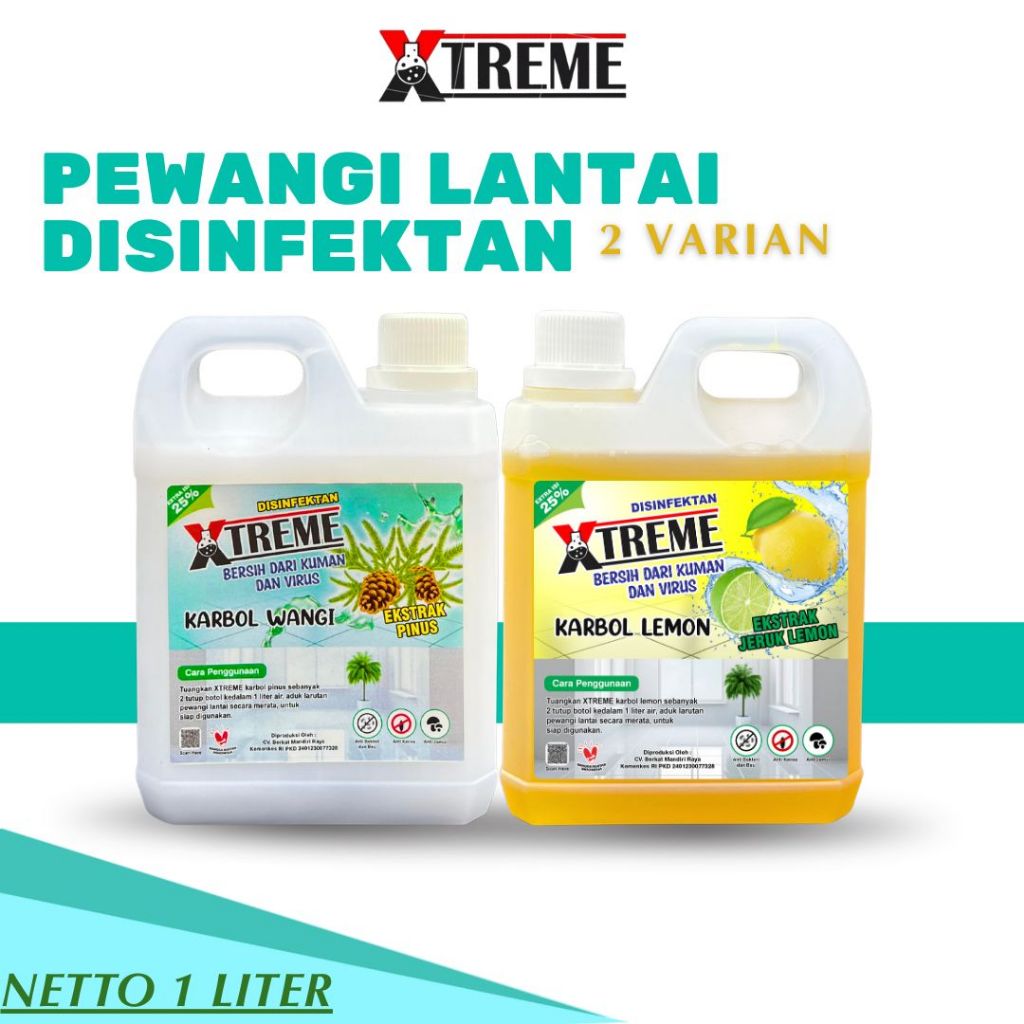 Jual XTREME Pewangi Lantai 1 Liter / Disinfektan Lantai Best Quality ...