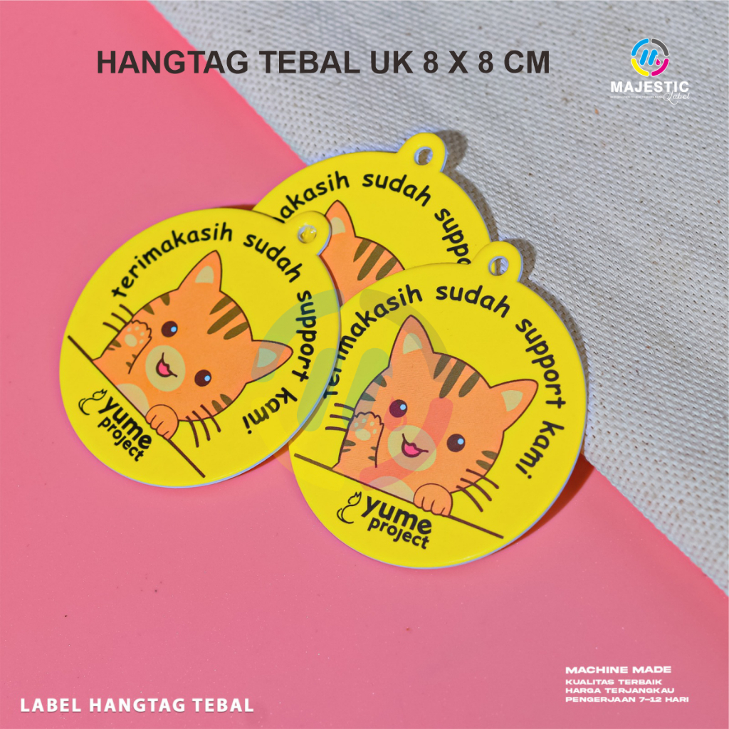 Jual label baju distro / bikin tag label baju / hantag label baju ...