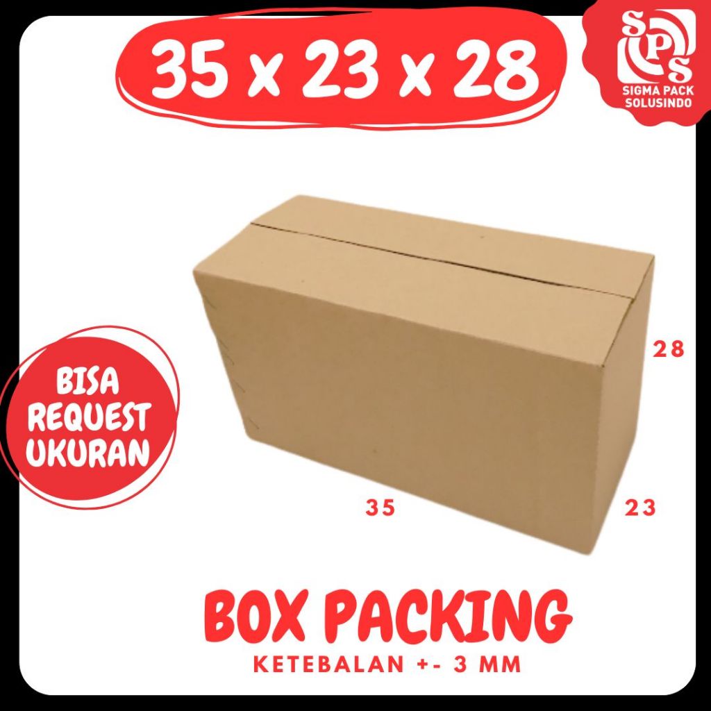Jual Kardus 35x23x28 A1 Box Packing Karton Dus Kotak Kemasan kosmetik ...