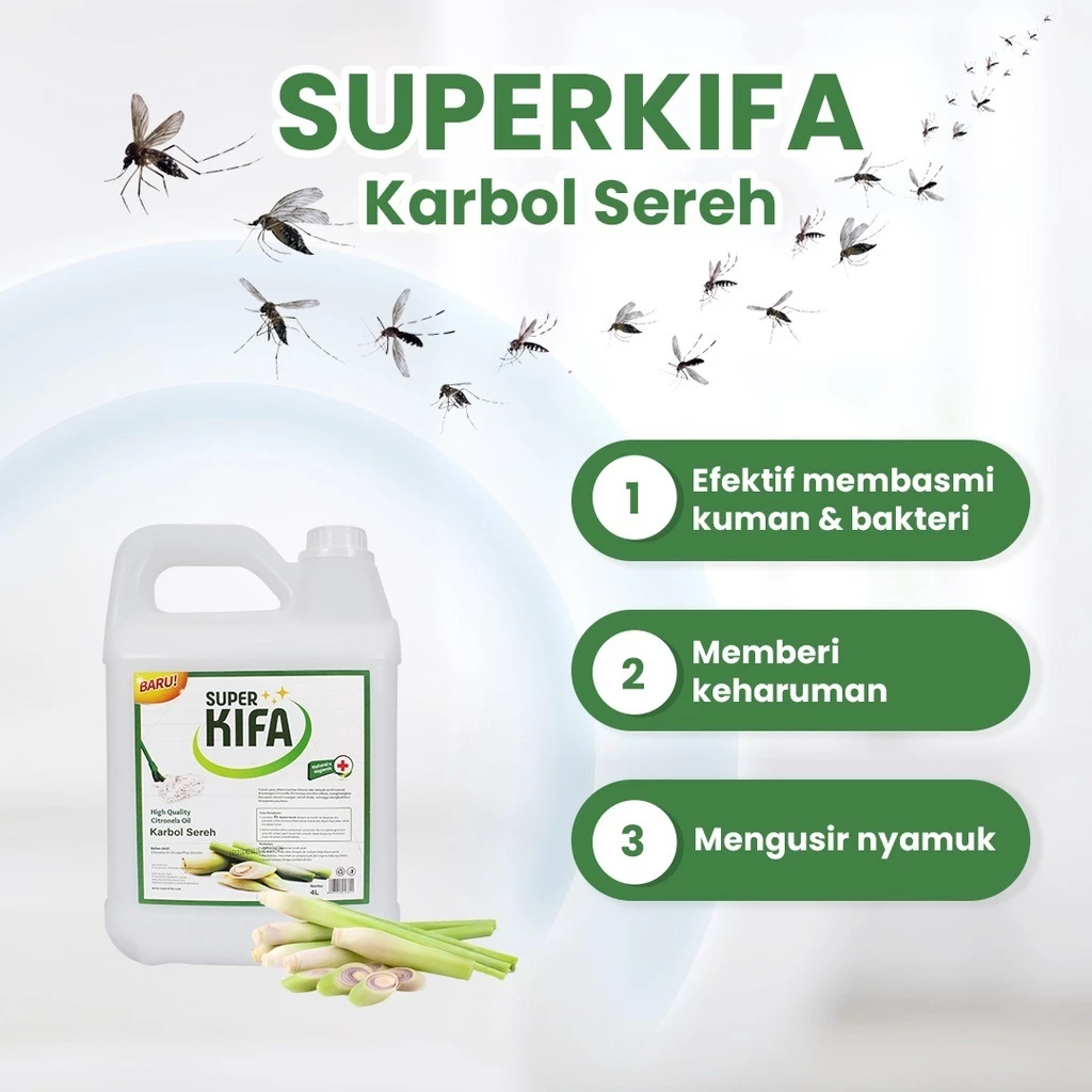 Jual Superkifa Dirigen Karbol Sereh 4L | Shopee Indonesia