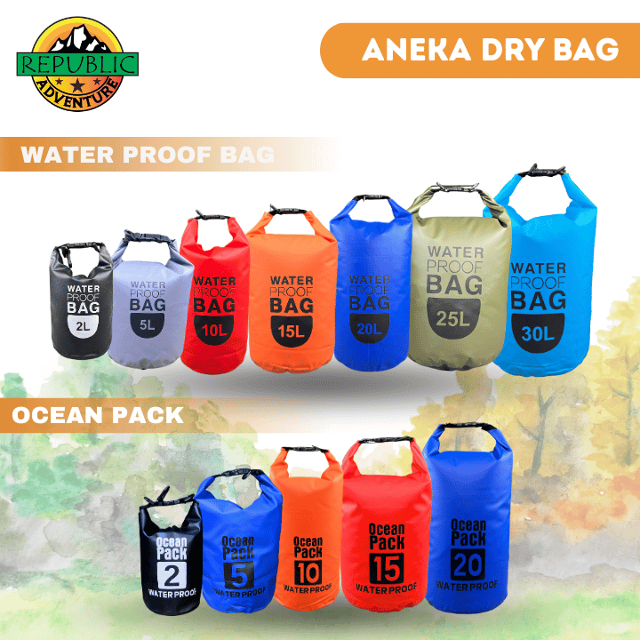Jual ANEKA DRY BAG TAS RANSEL ANTI AIR WATERPROOF OCEAN PACK TAS PANCING RENANG 2L 5L 10L 15L ...