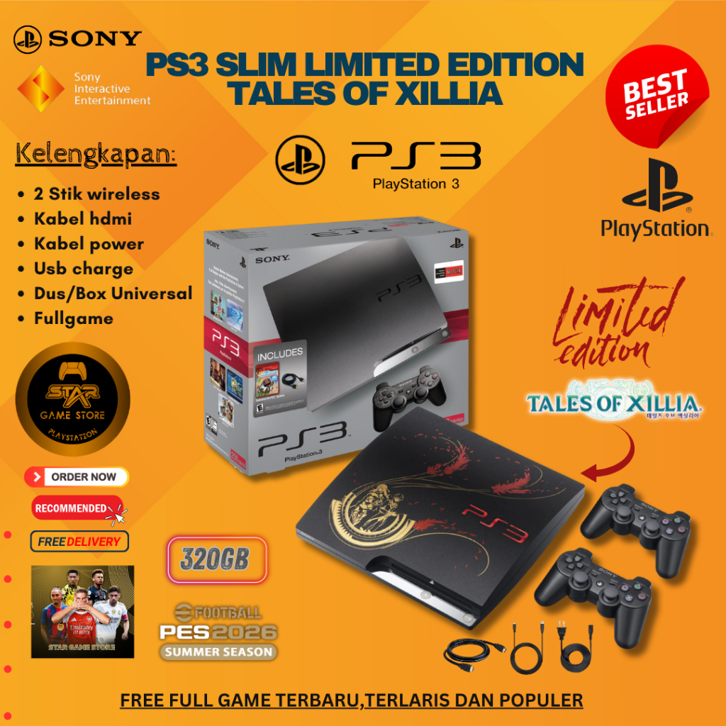 Jual PS3 Slim Hfw Hen Limited Edition Sony Playstation 3 Limited ...