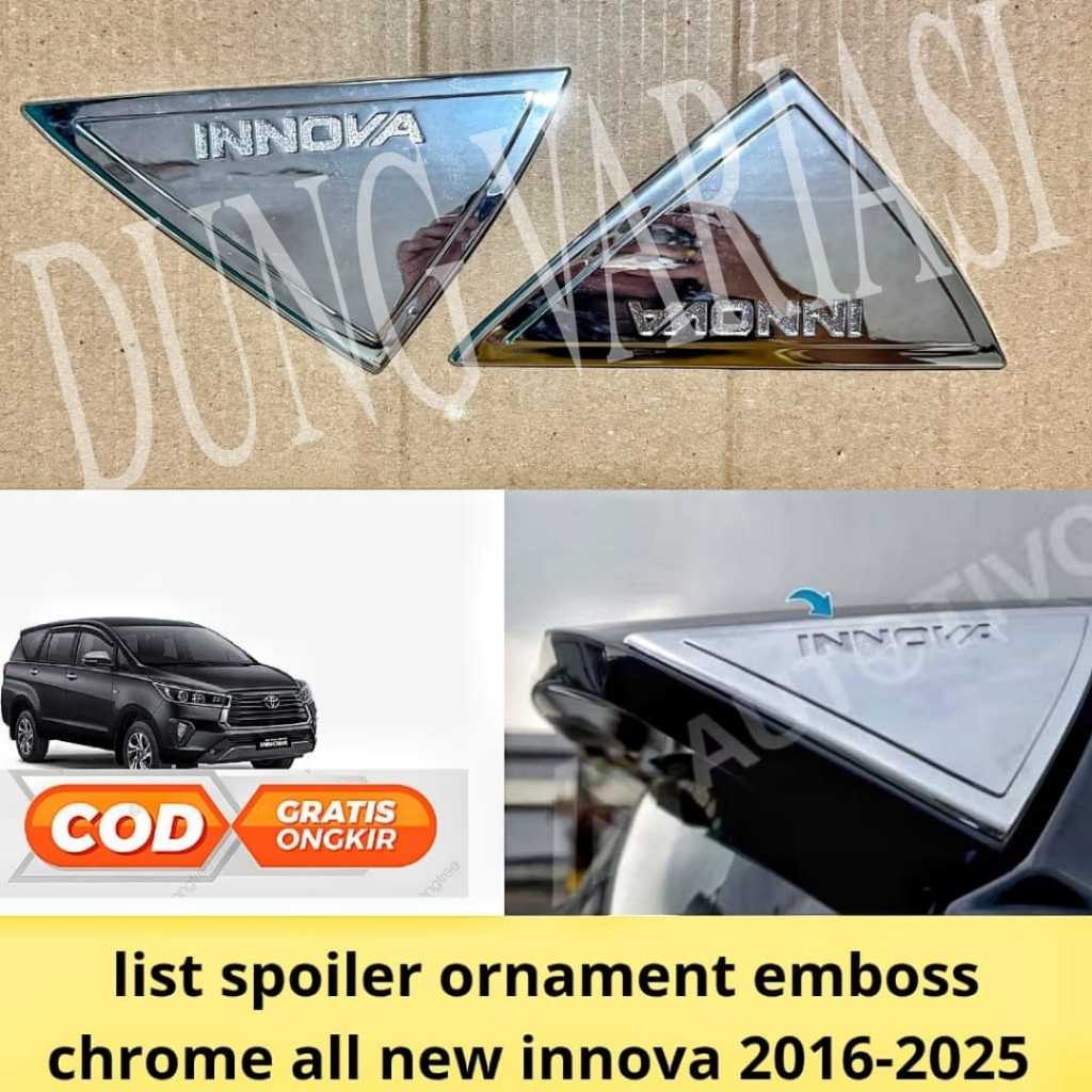 Jual list ornament spoiler chrome spoiler ornament chrome all new ...