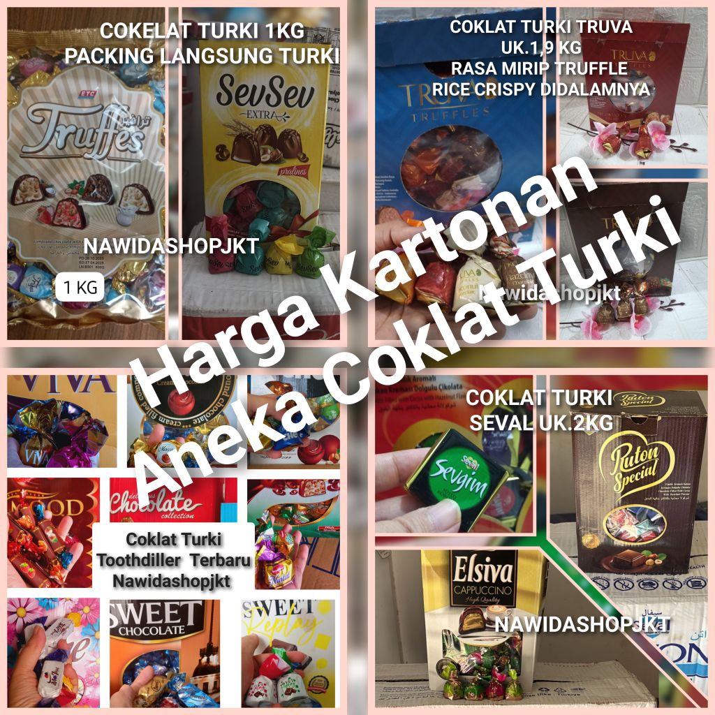 Jual Termurah ! Cokelat Turki Coklat Arab 2kg x 6 dus Truffes Seval ...
