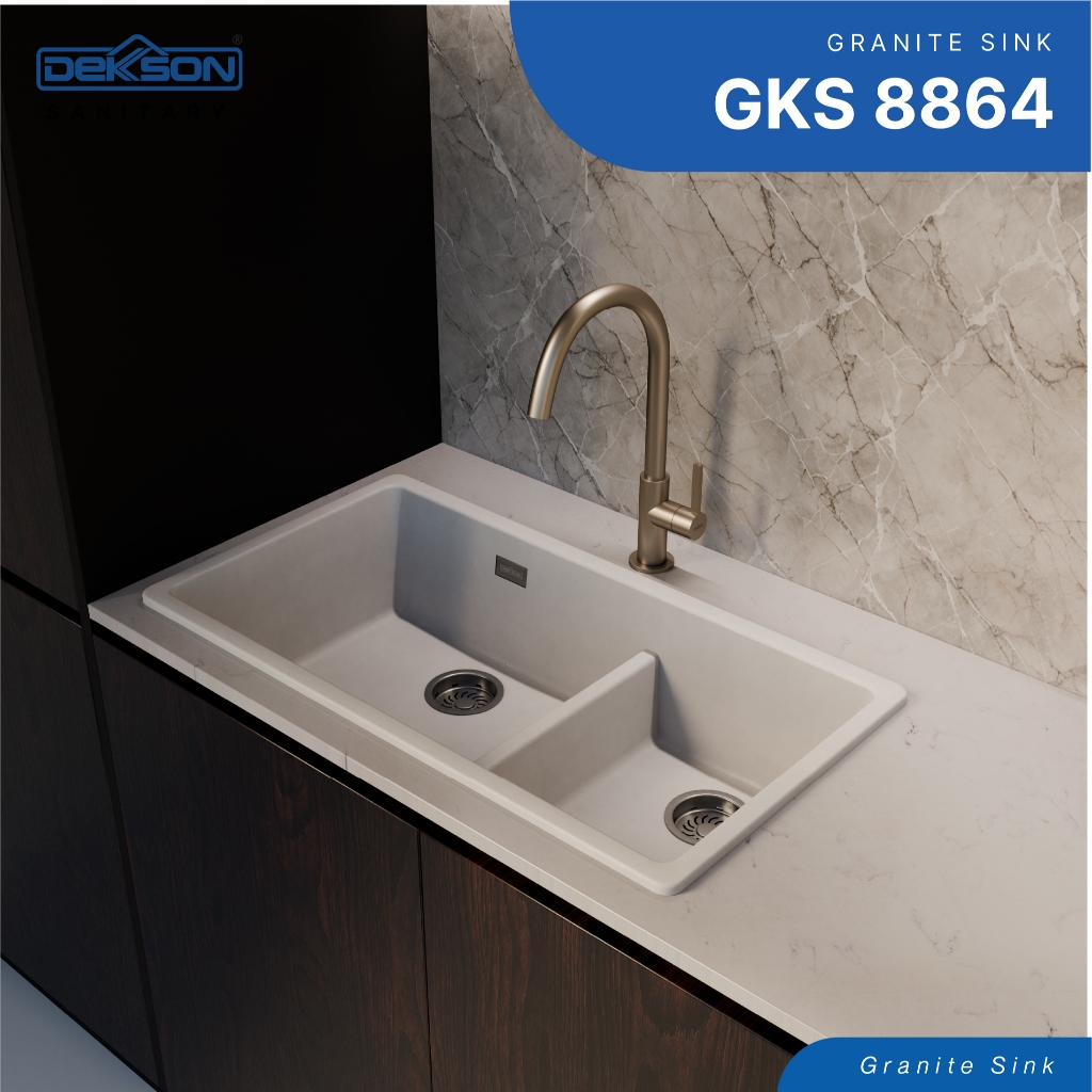 Jual DEKKSON Granite Kitchen Sink Sink Dapur Anti Gores & Tahan Panas ...