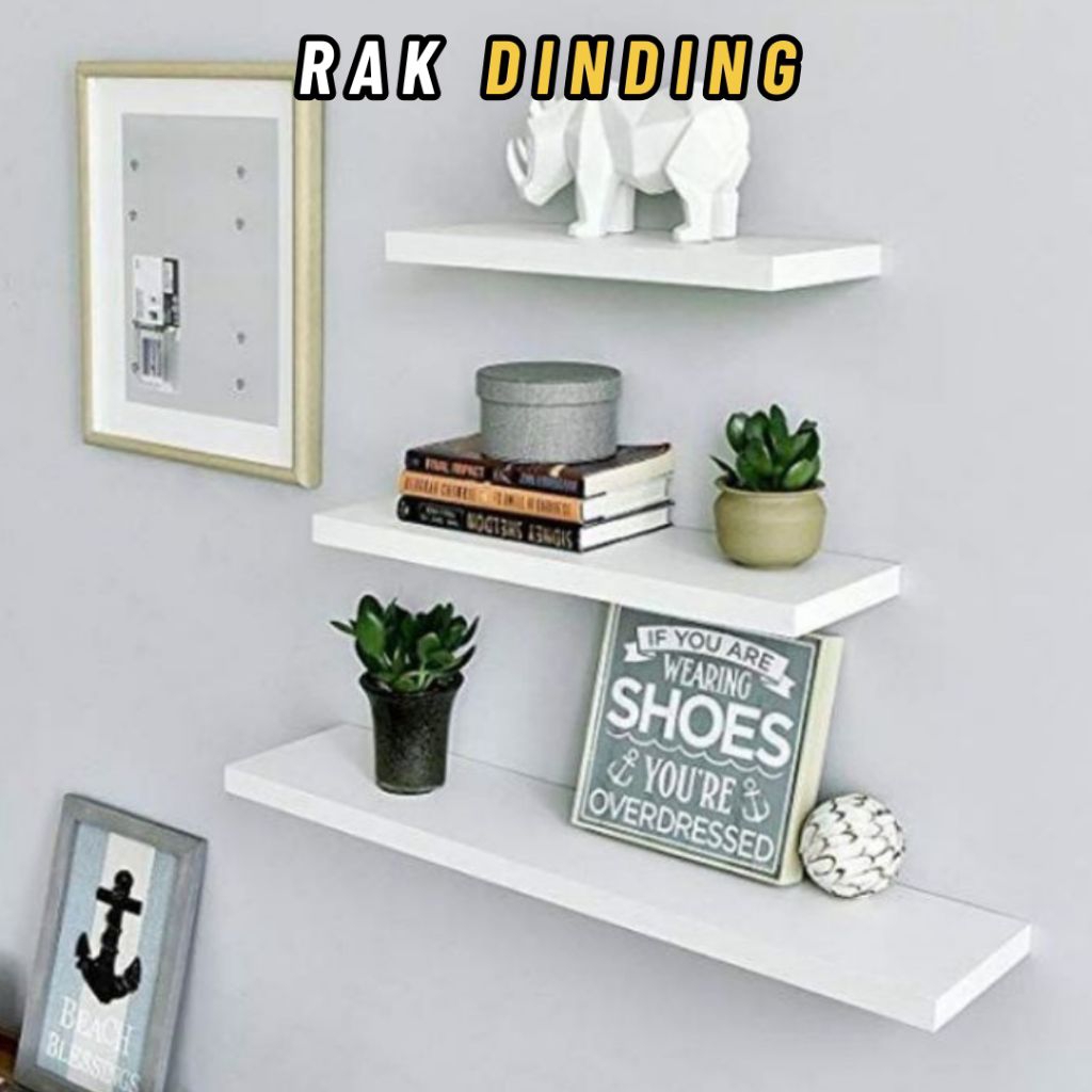 Jual Hiasan dinding aesthetic - Ambalan buku dan printilan kamar - Rak ...