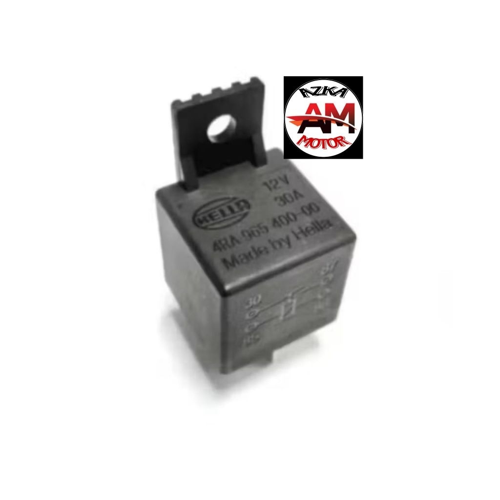 Jual Relay hella 12v 30A kaki 4/relay klakson, dan lampu premium mobil ...