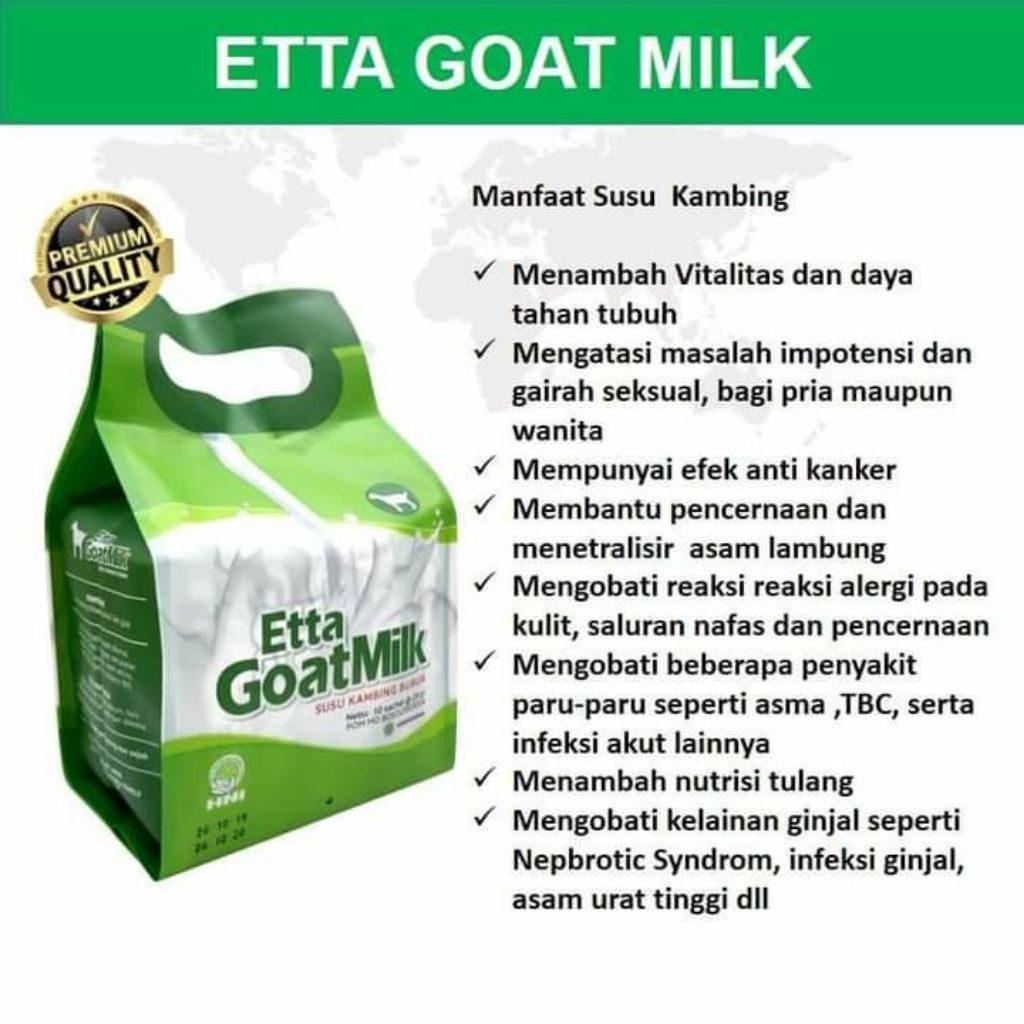 Jual ETTA GOAT MILK (EGM) ORIGINAL -- SUSU KAMBING HNI HPAI || BACA ...