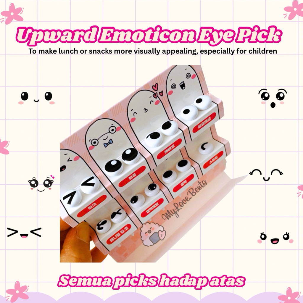 Jual Tusukan Bento Mata Hadap Atas Upward Emoticon Eye Pick Foodpicks ...