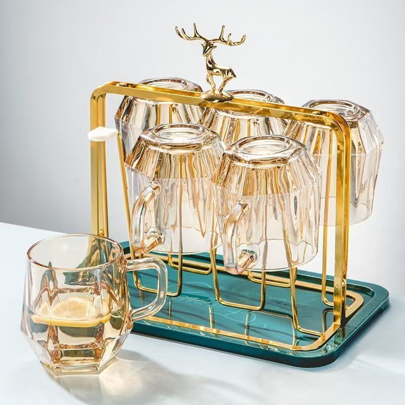 Jual IRIS Tempat Gelas Rak Gelas Gantungan Gelas Mewah Besi Tebal ...