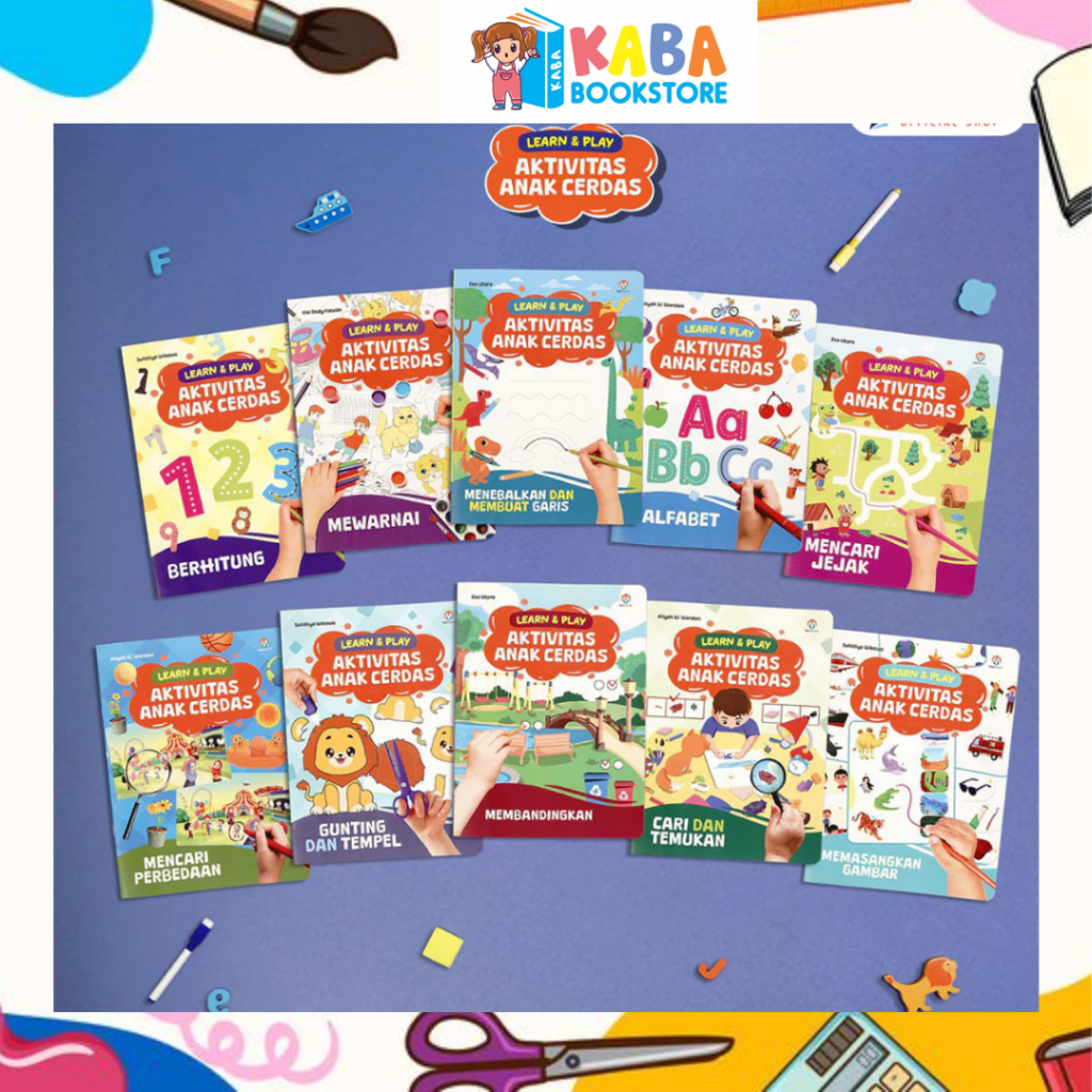 Jual BUKU PAKET LEARN & PLAY AKTIVITAS ANAK CERDAS - ACTIVITY BOOK TK A ...