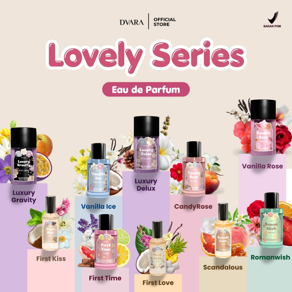 Jual [BPOM] PARFUM LOVELY SERIES BOTOL ISI 35ml EDP EAU DE PARFUME ...