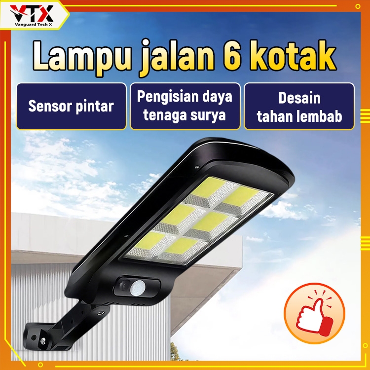 Jual VTX Lampu Solar Tenaga Surya 6 kotak Lampu Jalan Dan Depan Rumah ...
