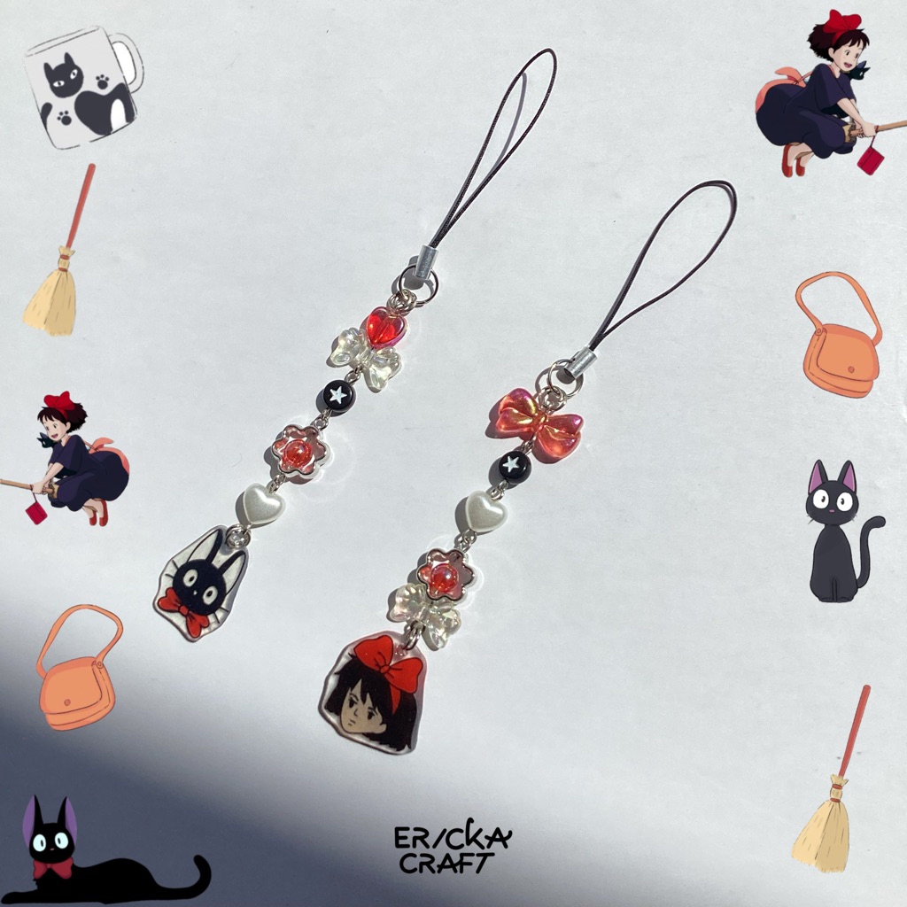 Jual PHONE CHARM KIKI'S DELIVERY SERVICE ANIME STUDIO GHIBLI KIKI BEADS ...