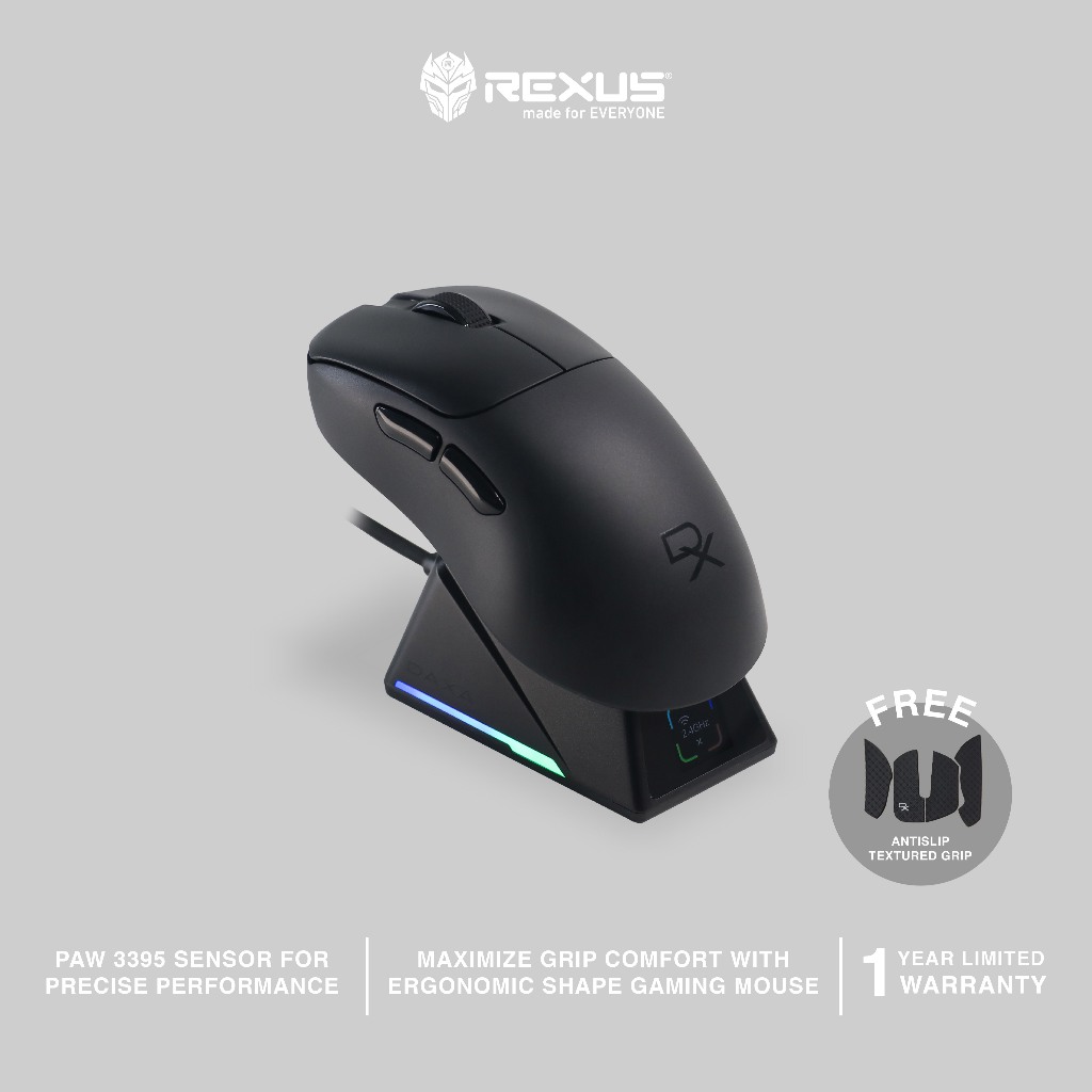Jual Rexus Mouse Gaming Ergonomic Daxa Pro Wireless II / DX-PW2 - 8K ...