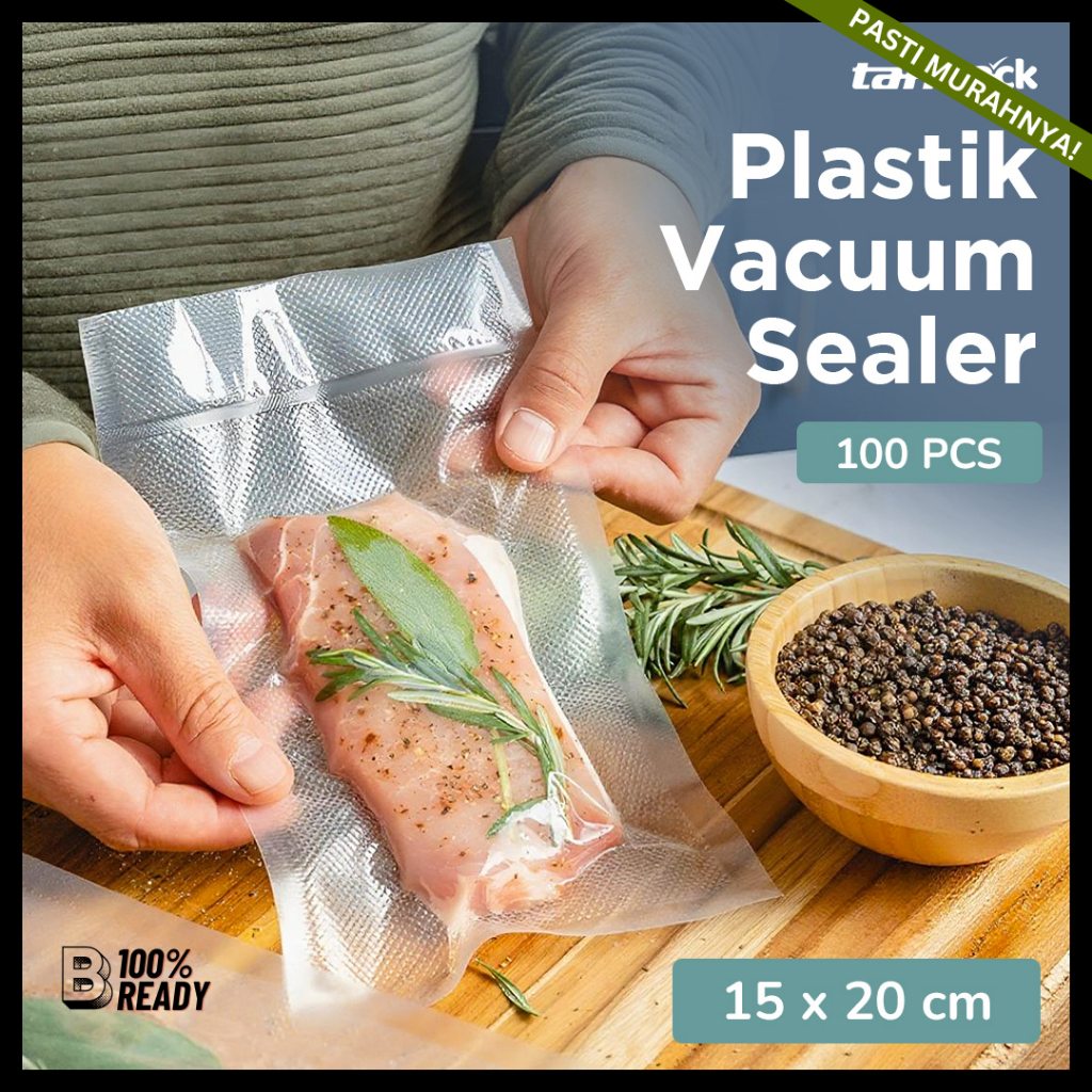 Jual Plastik Vacuum Sealer 100PCS / VACUUM SEALER MAKANAN 15x20cm ...