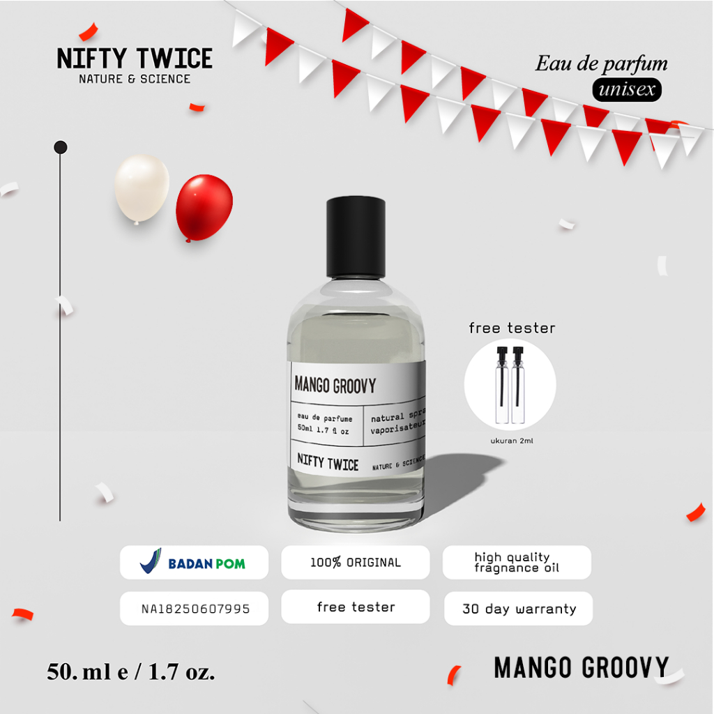 Jual Nifty Twice - Mango Groovy Eau De Parfum Unisex | Parfum Fruity ...