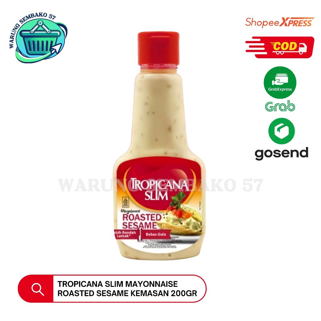 Jual Tropicana Slim Mayonnaise Roasted Sesame Kemasan 200gr | Shopee ...