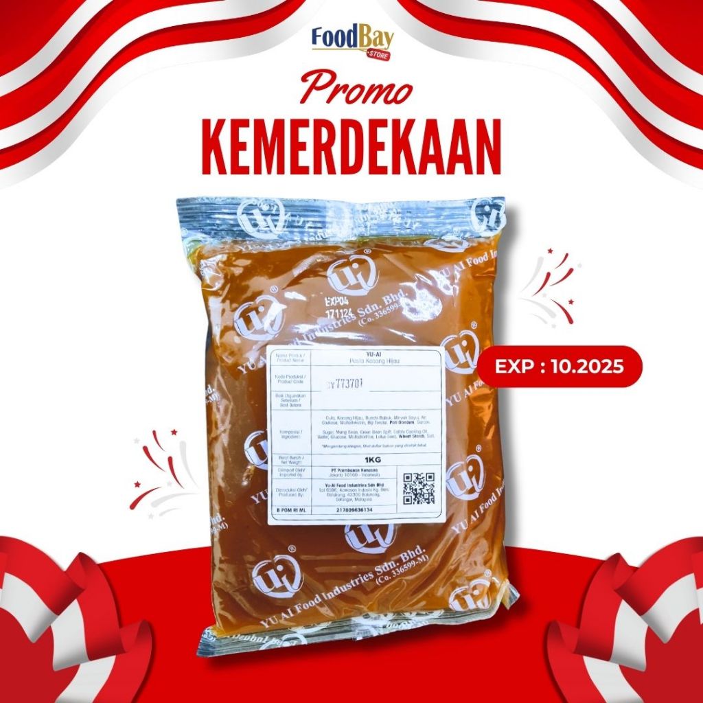 Jual YU-AI Isian Filling Pasta Kacang Hijau Dauyong 1 Kg | Shopee Indonesia