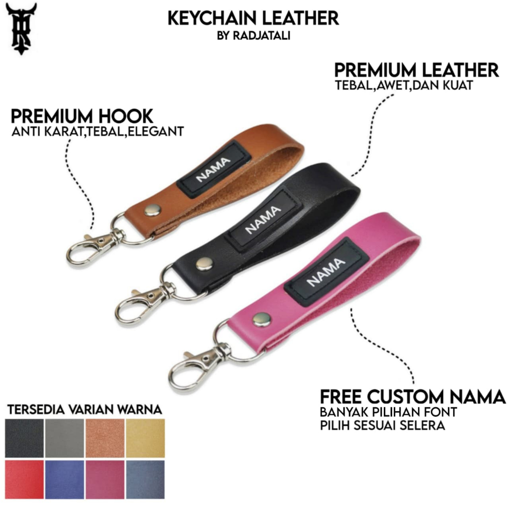 Jual Keychain Leather UV Custom Nama V1 - Gantungan Kunci Kulit Untuk ...