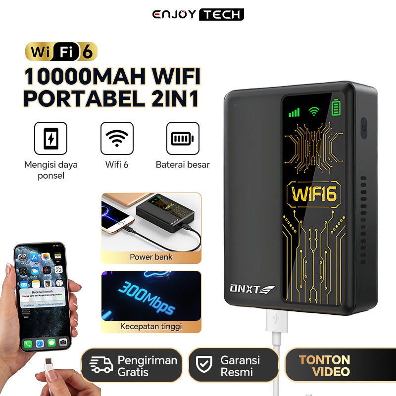 Jual WiFi Portabel 2 In1 4G LTE 5G Mini Modem 10000Mbps Dengan fungsi ...