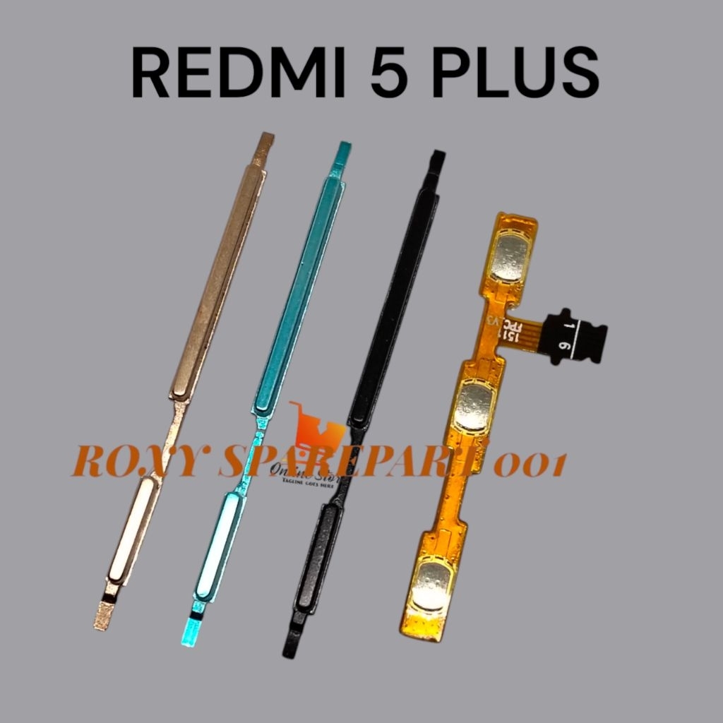 Jual Xiaomi Redmi 5 Plus Tombol Luar + Flexible On Off Volume Fullset pernik | Shopee Indonesia