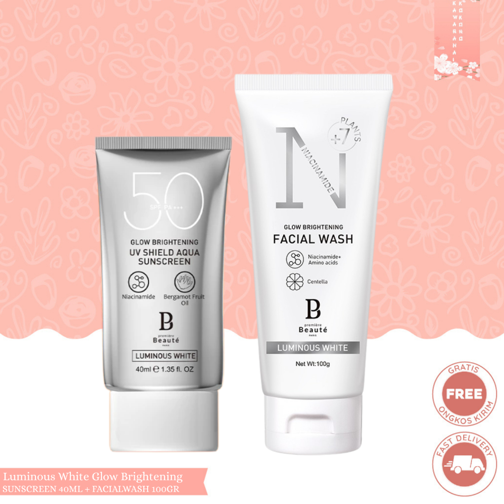 Jual [ORIGINAL+BPOM] PREMIERE BEAUTE 1PC SUNSCREEN + 1PC FACIAL WASH ...