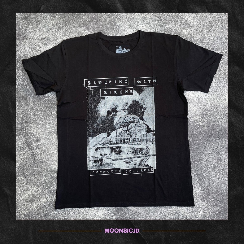 Jual T-SHIRT / KAOS SLEEPING WITH SIRENS - COMPLETE COLLAPSE (OFFICIAL ...