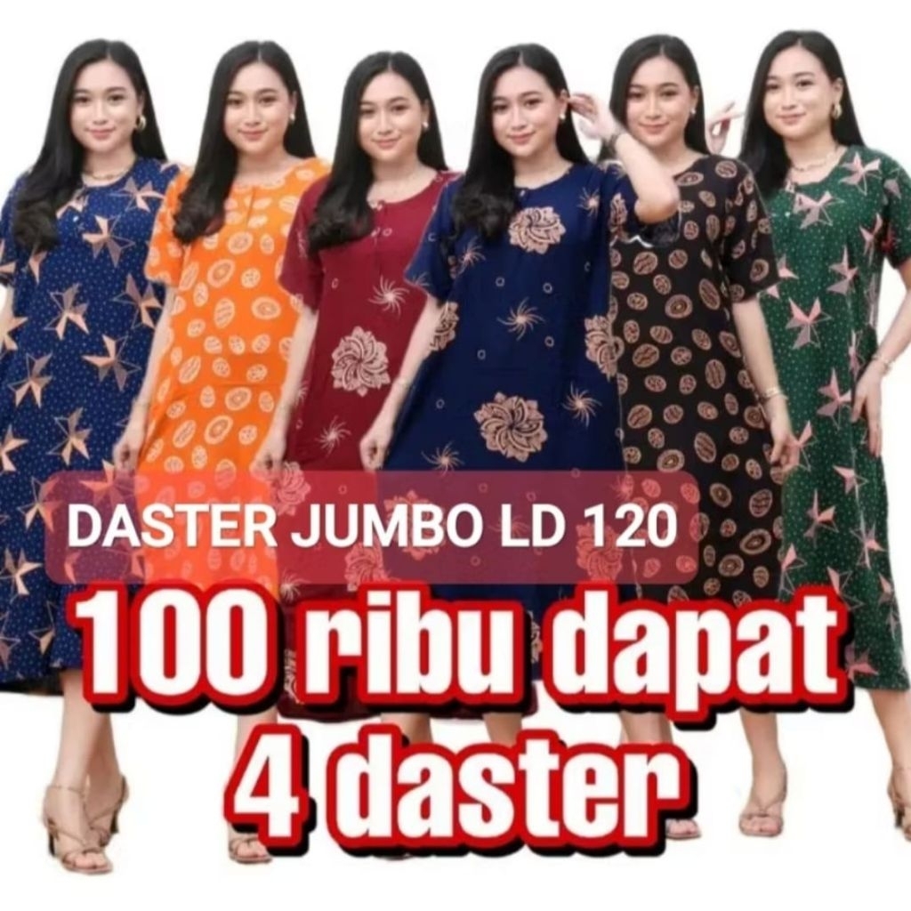 Jual Daster jumbo 100 dapat 4PCS Bahan Rayon PREMIUM SUPER Adem Nyaman ...