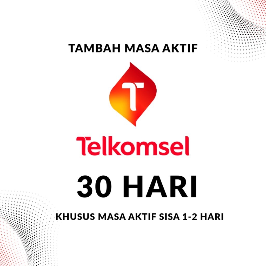 Jual Perpanjang Masa Aktif Kartu Telkomsel 30 Hari Kusus Masa Aktif ...
