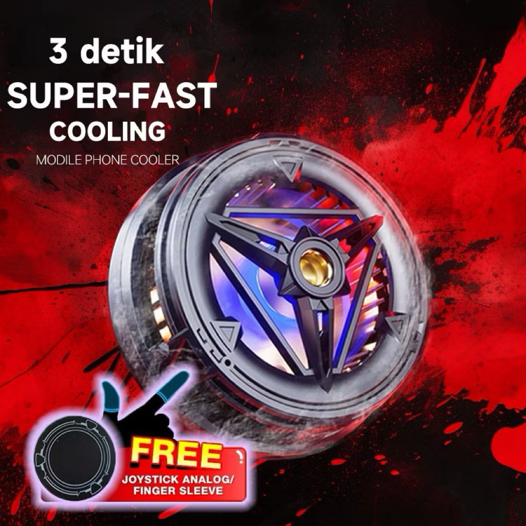 Jual Fan Cooler Pendingin HP Gaming X18 RGB | Shopee Indonesia