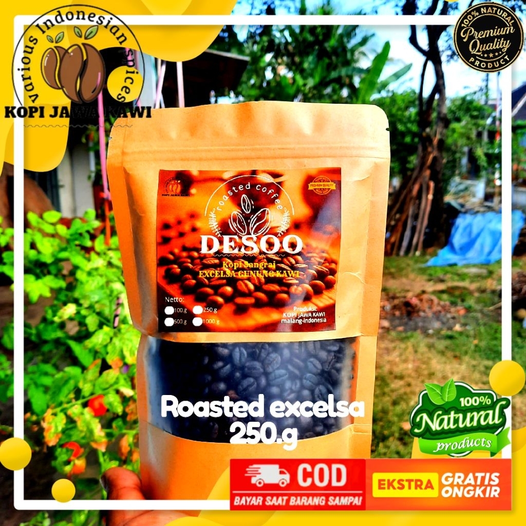 Jual Kopi Excelsa Roasted Premium 250g 100% Biji Kopi Pilihan Asli ...