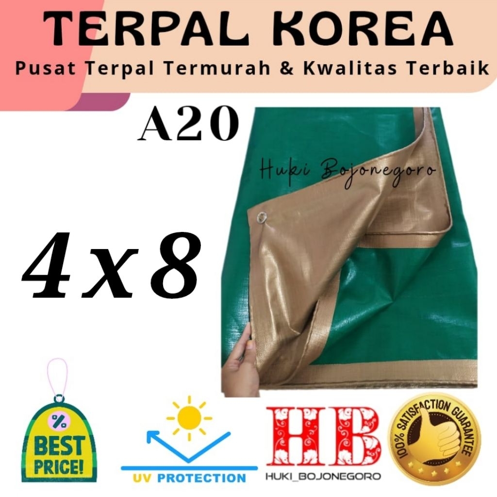 Jual terpal plastik A20 4x8 terpal lembaran terpal tenda terpal truk ...