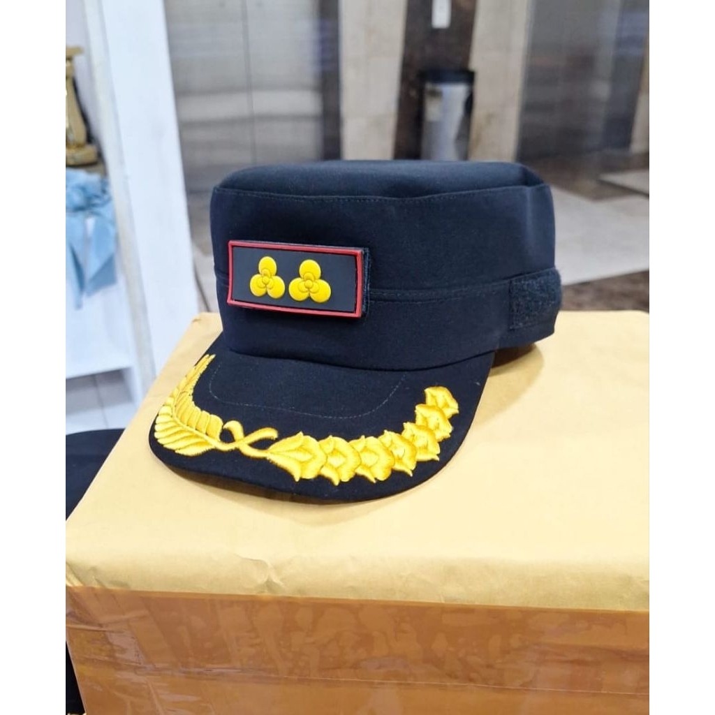 Jual topi model komando hitam kejaksaan untuk gol 3d-4a-4b/kajari ...