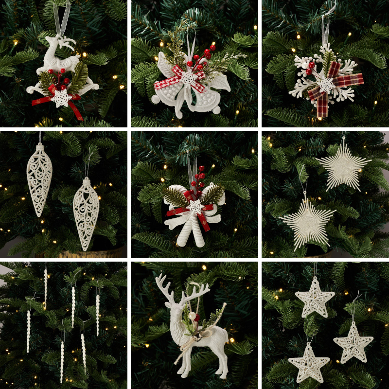 Jual Gantungan Aksesoris Dekorasi Hiasan Ornament Pohon Natal Bintang ...