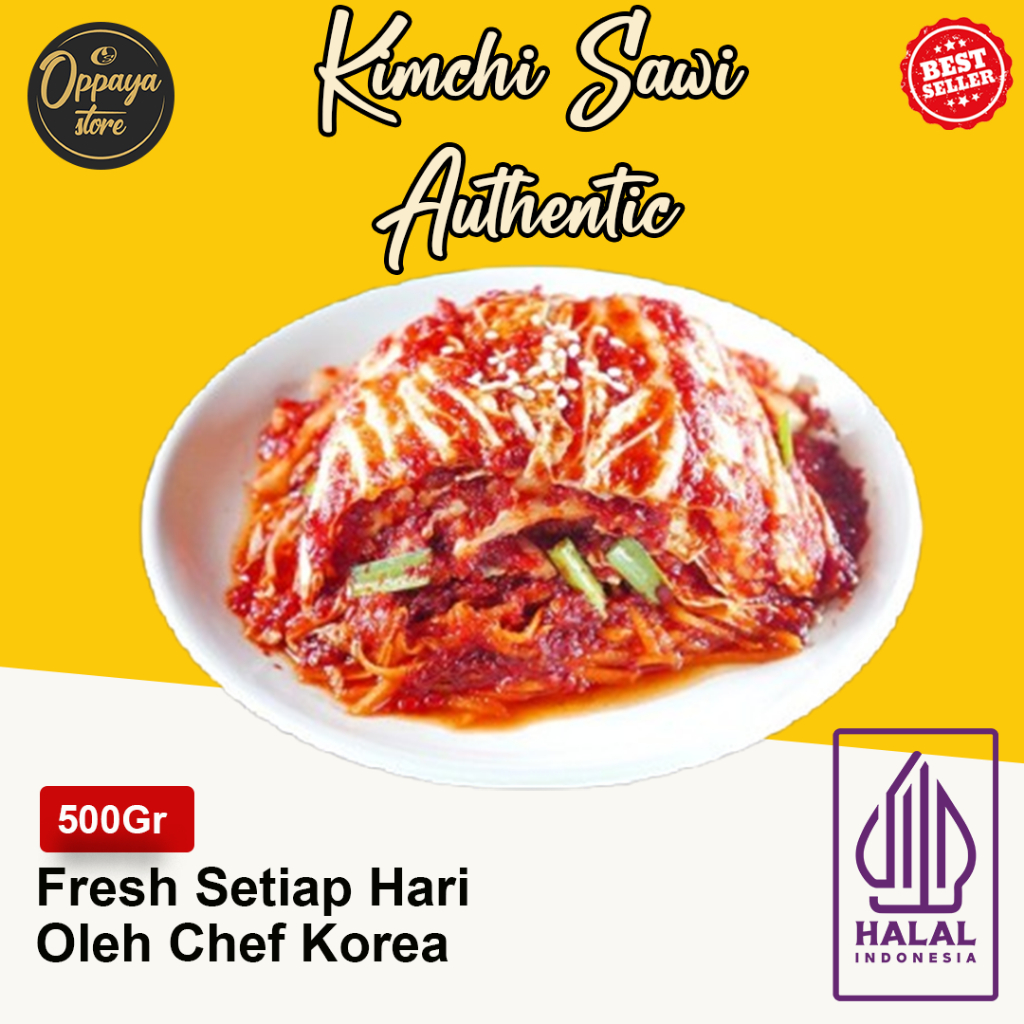 Jual Fresh Kimchi sawi 500 gram di buat oleh chef Korea asli | Shopee ...