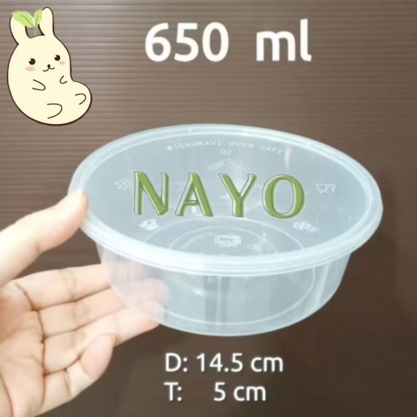 Jual Cup plastik 650ml (25pcs)/Cup salad/Mangkok plastik/Thinwall bulat ...