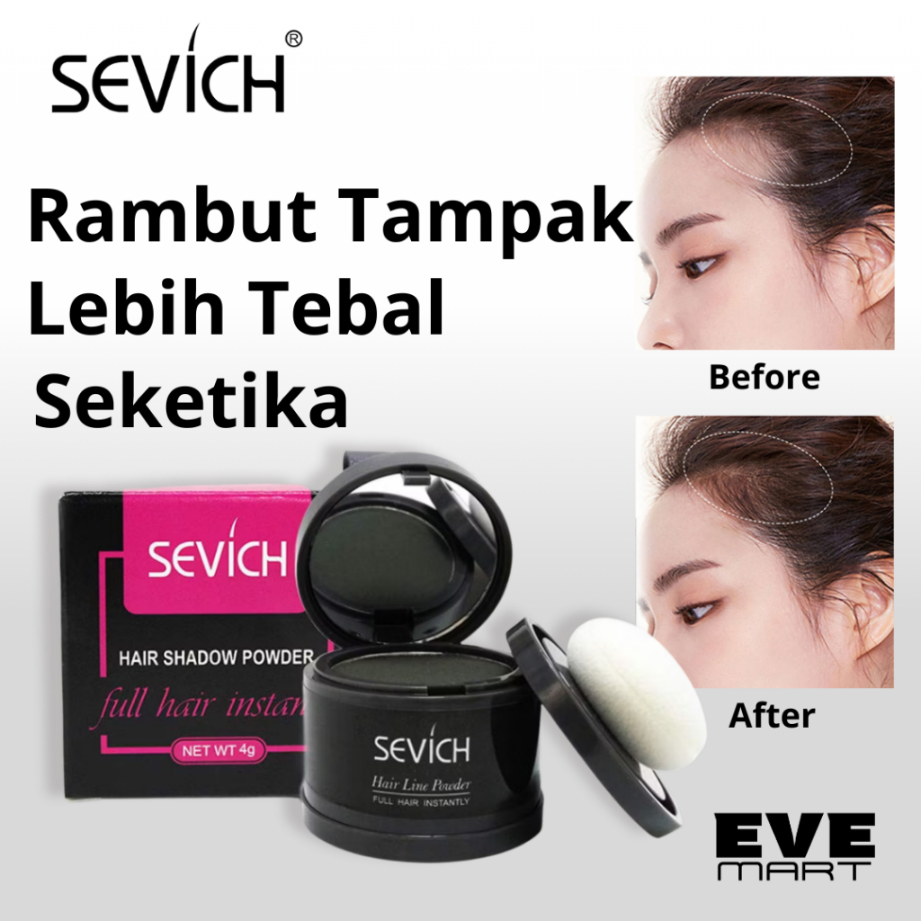 Jual Sevich Hair Shadow Powder 4g – Rambut Tampak Lebih Tebal Instan ...