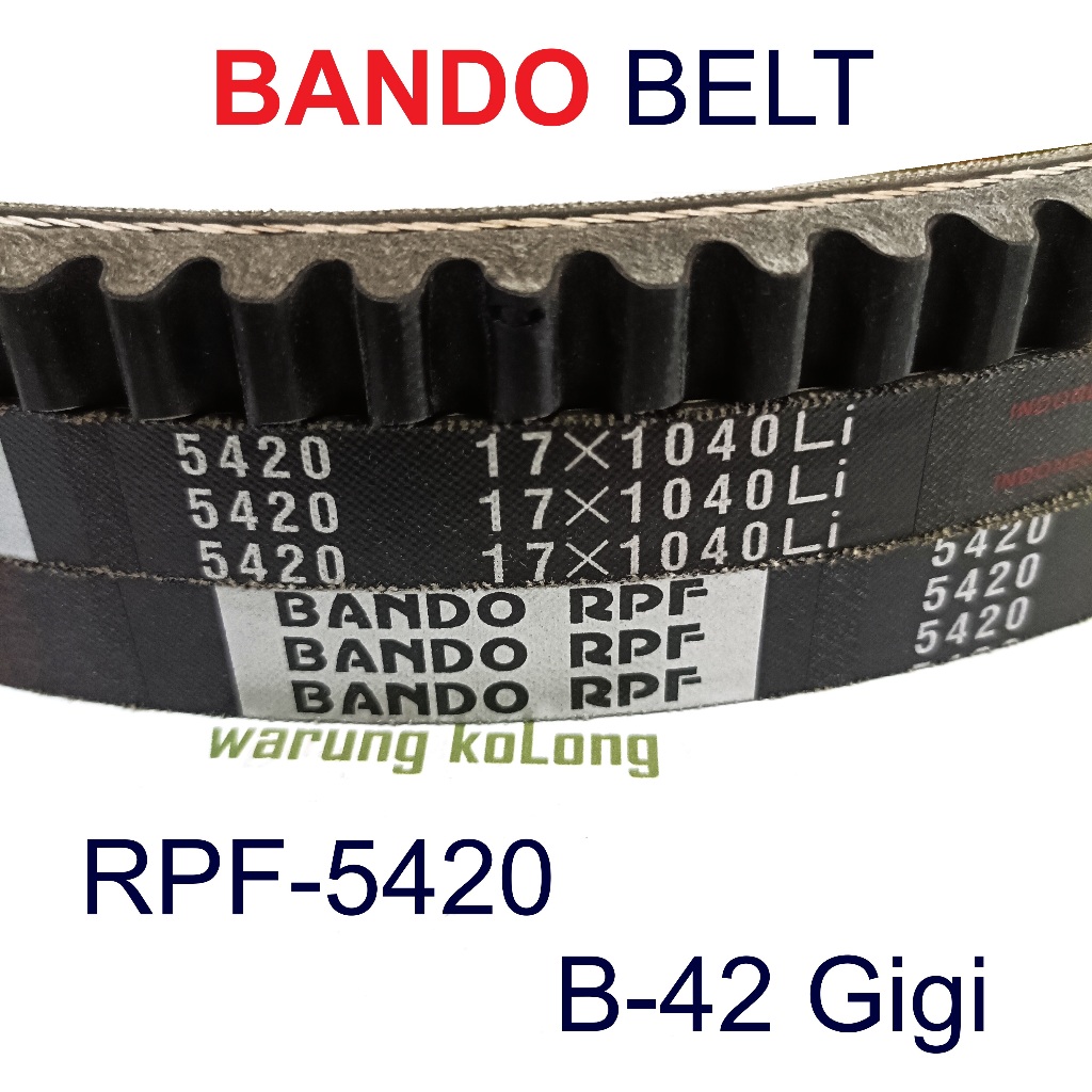 Jual Van Belt RPF5420 BANDO B42 gigi benang RPF-5420 B 42 fan vanbelt ...