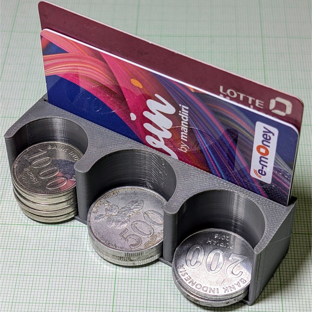 Jual Coin + E Toll Organizer Holder Semua Mobil Koin Receh Etoll Card ...